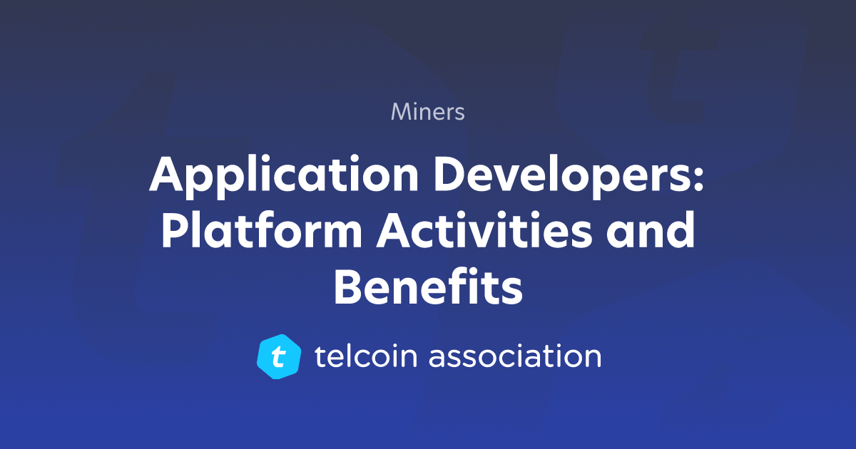 Application Developers: Platform Activities and Benefits