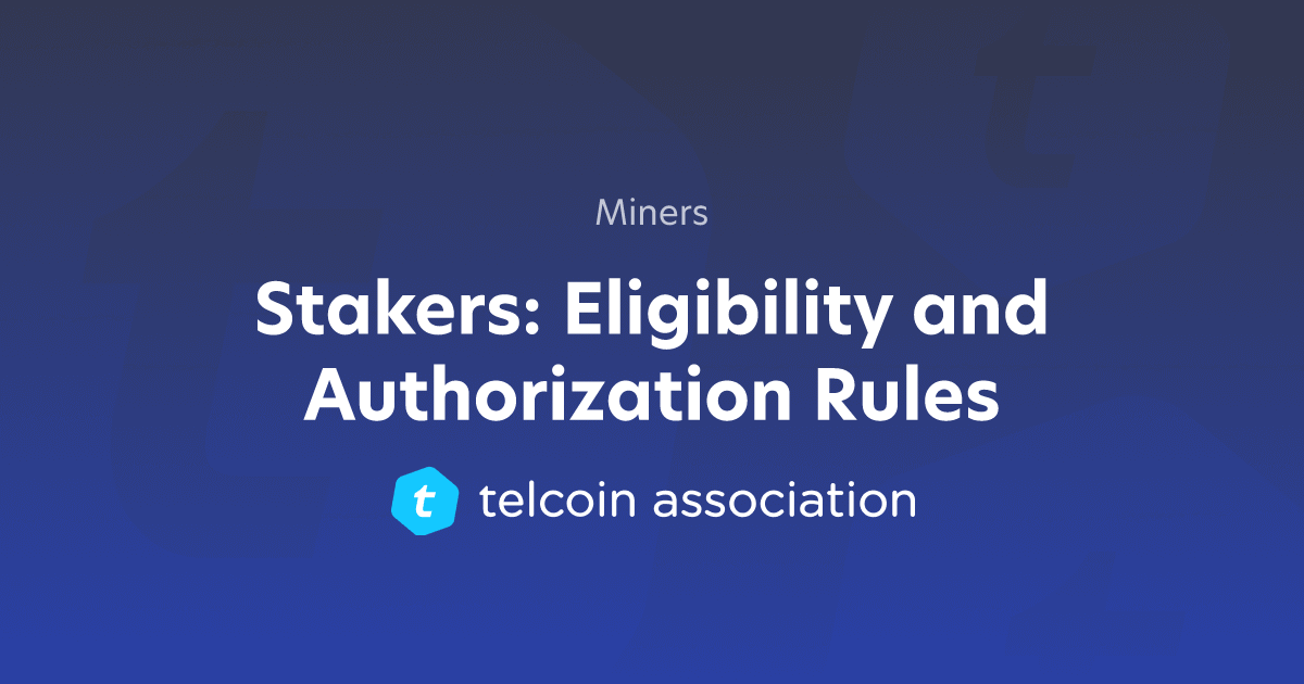 Stakers: Eligibility and Authorization Rules